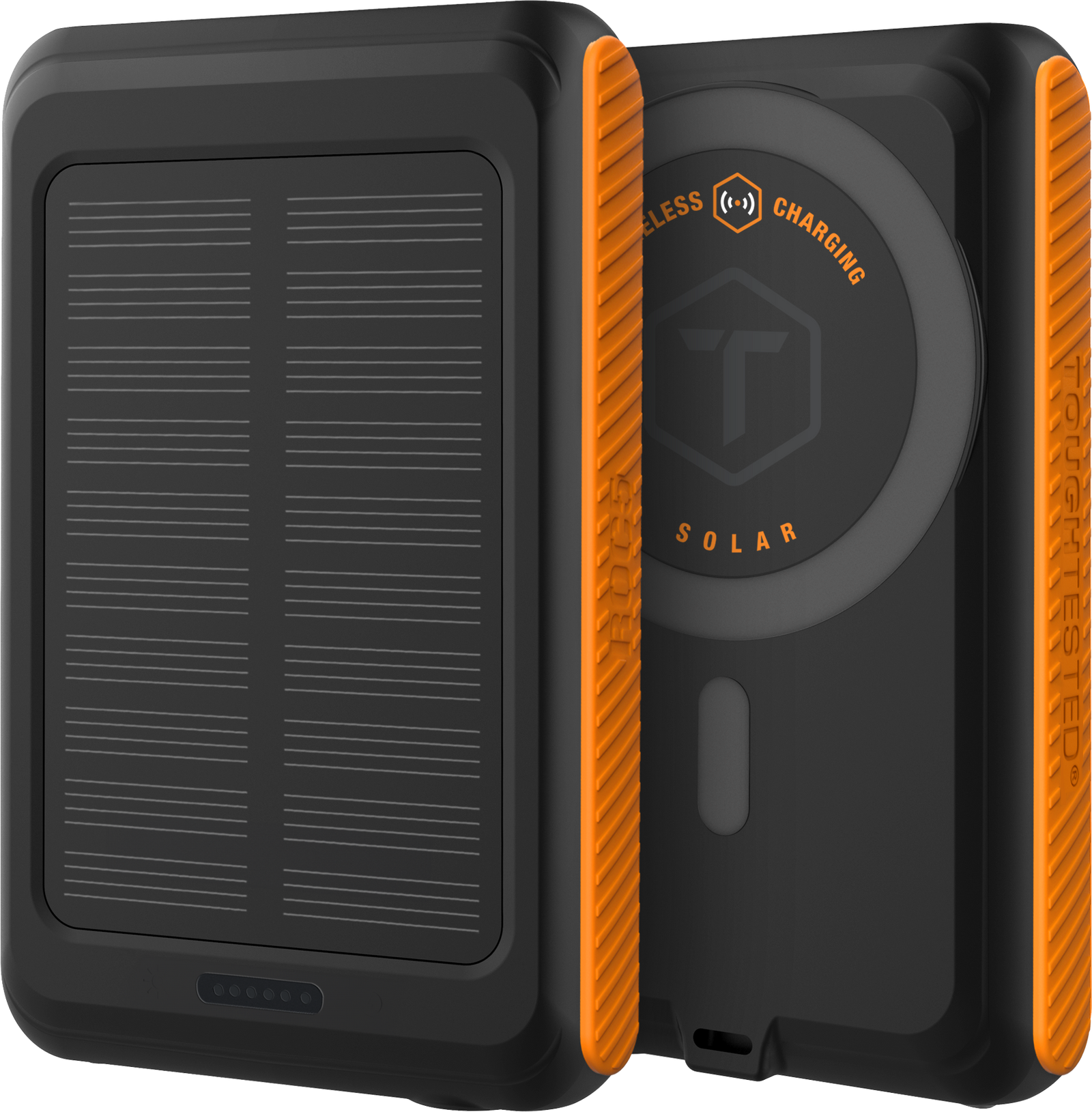 ToughTested ROC5 Solar Power Bank 5000mAh, MagSafe Wireless Charger PD
