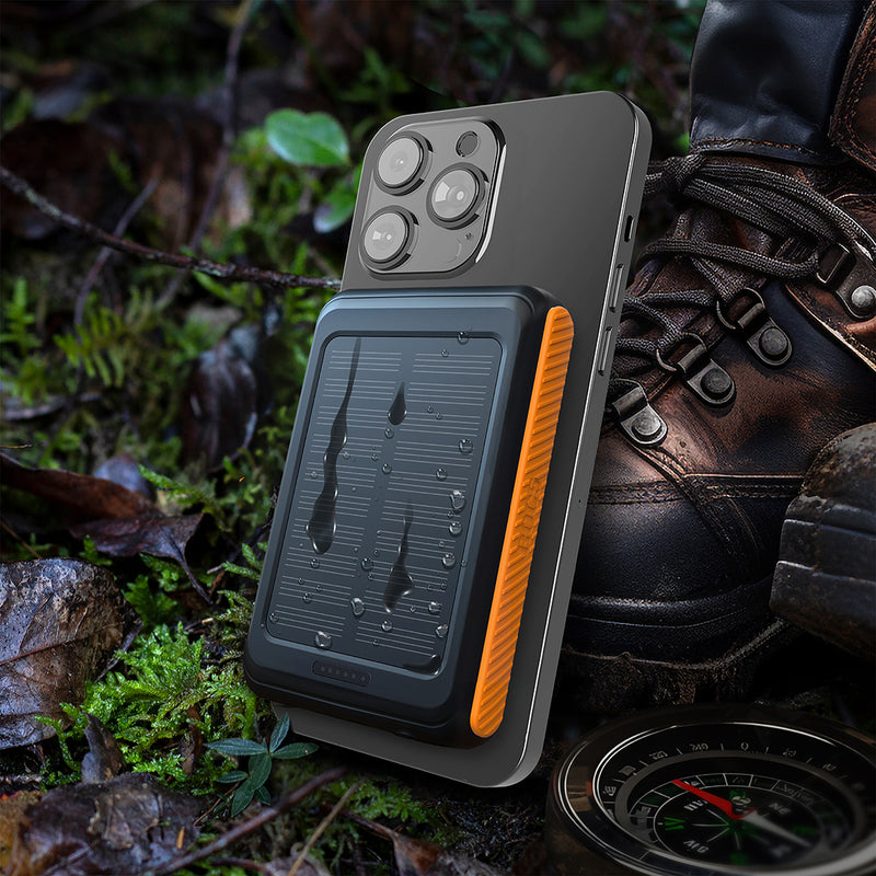 ToughTested ROC5 Solar Power Bank 5000mAh, MagSafe Wireless Charger PD