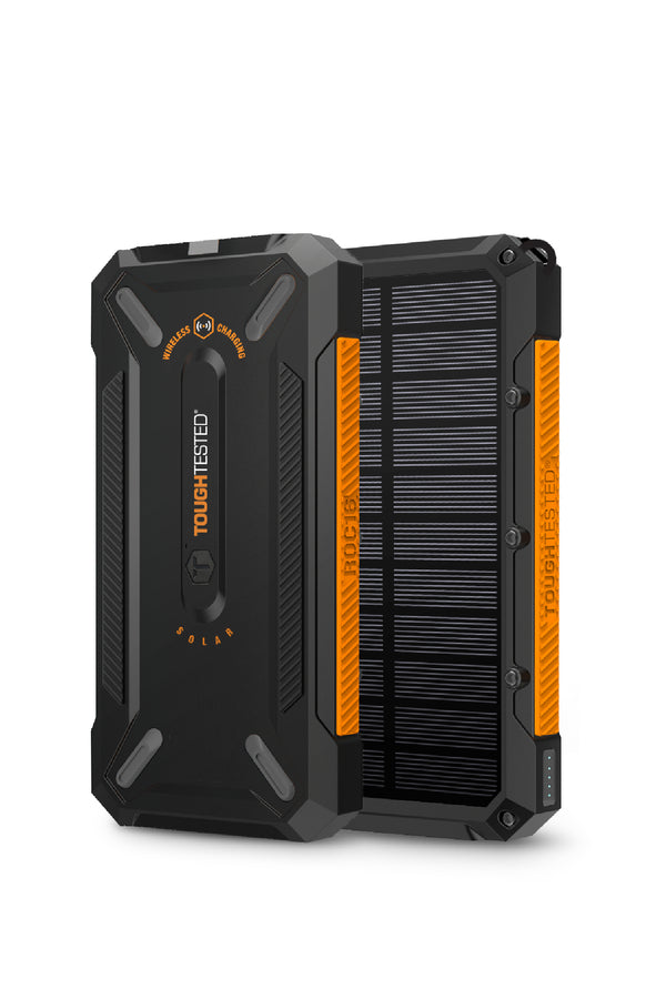ToughTested SOLAR ROC10 10,000 mAh Powerbank with Wireless Charging
